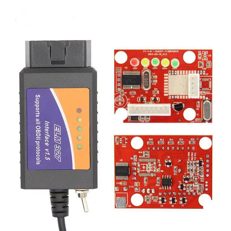 New ELM327 V1.5 USB OBD2 Scanner with PIC18F25K80 & CH340 HS/MS CAN ...