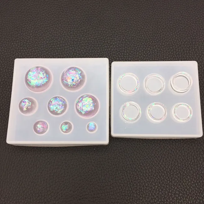 DHgate.com:DIY Resin Ring Molds: Semicircle Silicone Mould for Epoxy ...