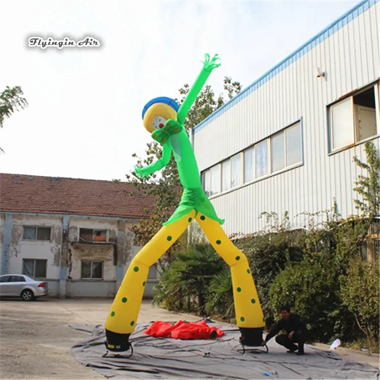 Outdoor Advertising Inflatable Clown Sky Dancer 6m Giant Air Tube Man ...