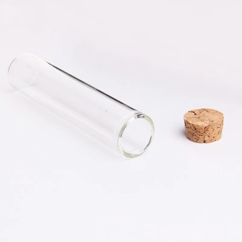 Portable Cork Stopper Pyrex Glass Bottle Seal Soft Cover Herb Preroll ...