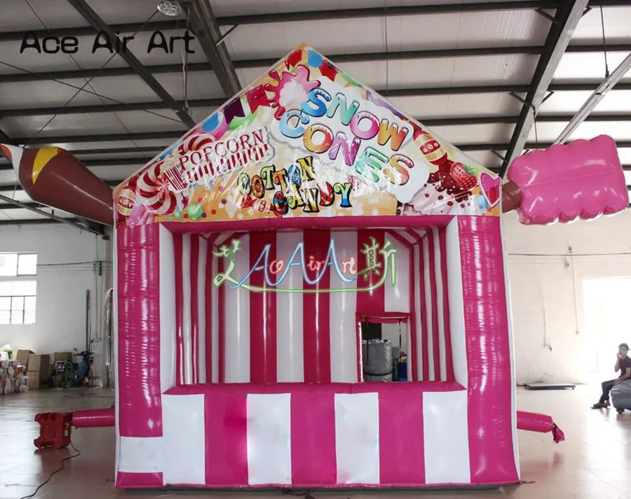 Inflatable Concession Booth Portable Outdoor Food Booth 5m L x 4m W ...