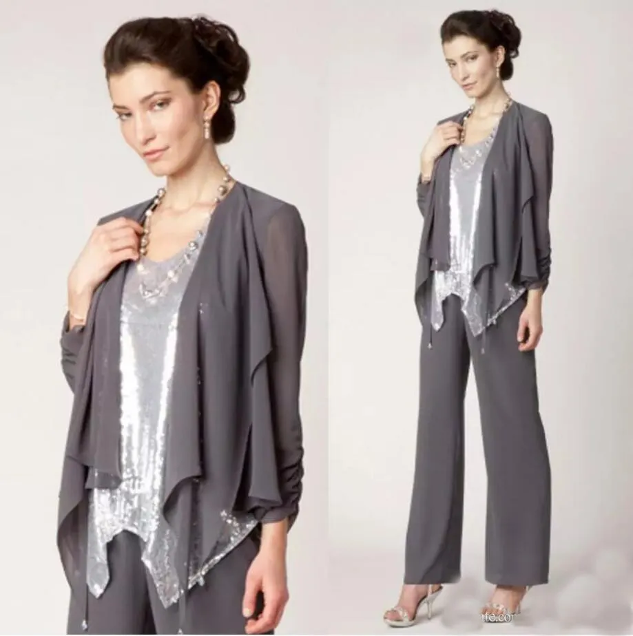 DHgate.com:Modest 3-Piece Chiffon Mother of the Bride Suit for Wedding ...