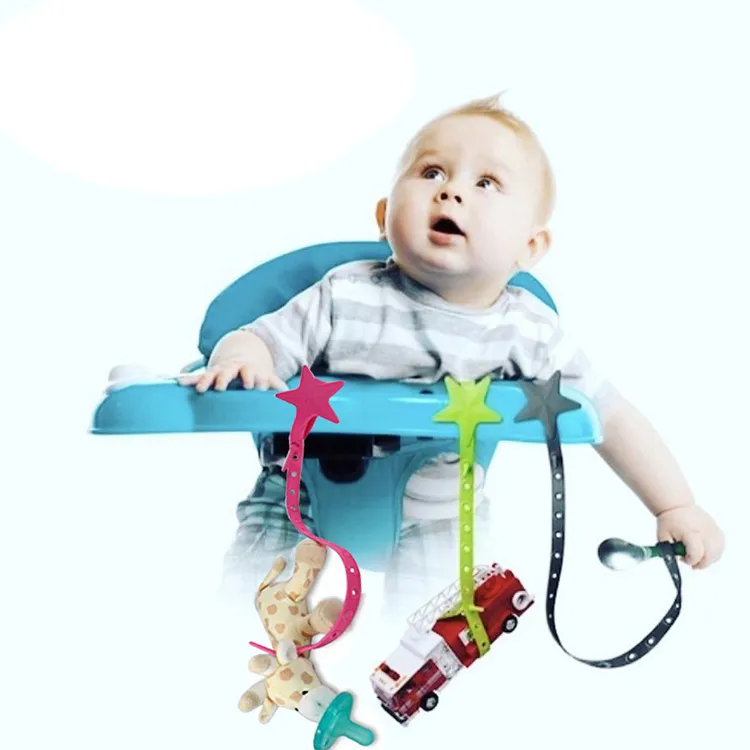 50 Pack Baby Pacifier Chains With Anti Drop Hanger Belt And Lanyard ...
