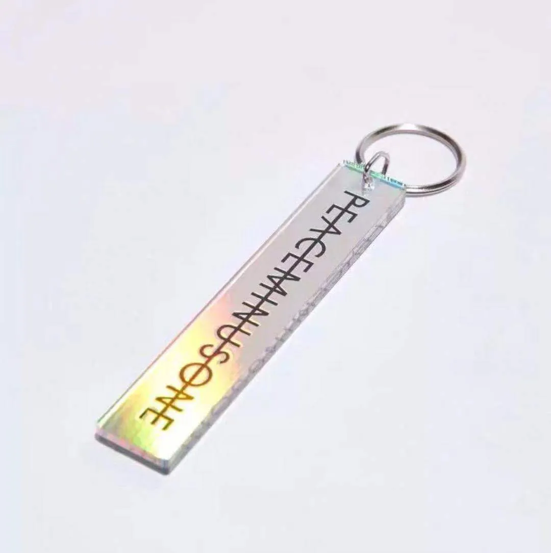 Personalized Embroidered Keychain: Custom Photo Key Chain, Reflective ...