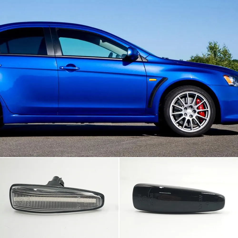 Eclipse Light IJDM Amber/Red Full LED Front/Rear Bumper Side Marker ...