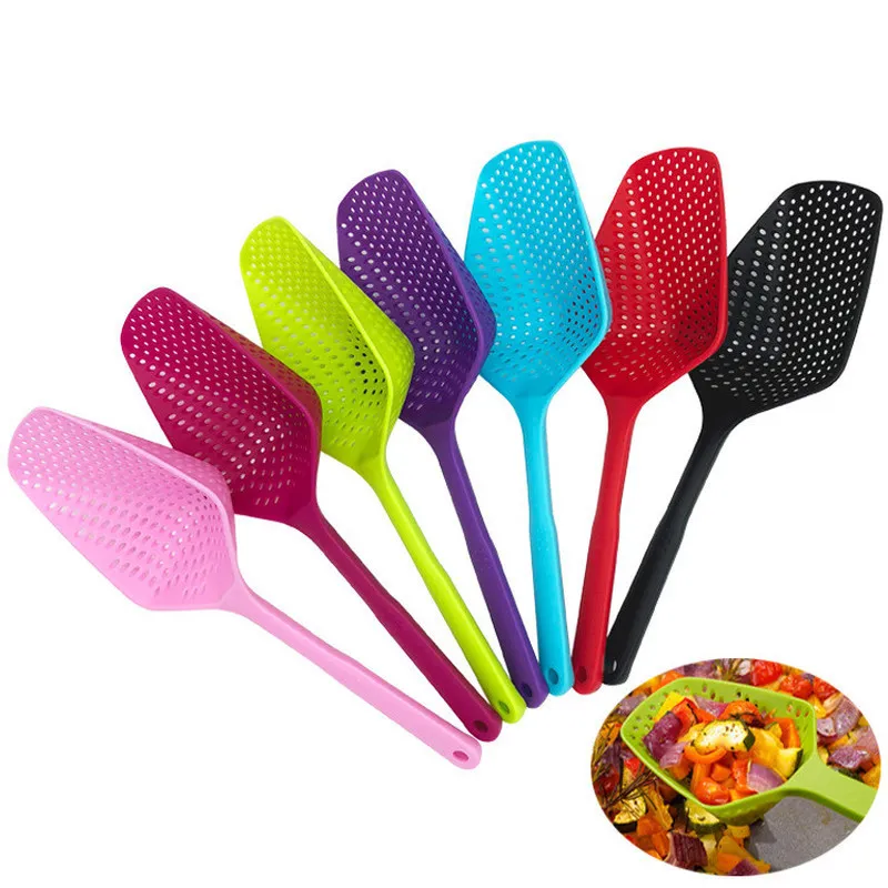 Kitchen Colanders Nylon Strainer Kitchen Utensil Gadget Scoop Colander ...