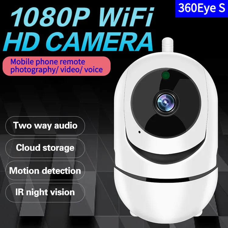 360 Degree Surveillance Camera: Smart HD 1080P WiFi Security Camera ...