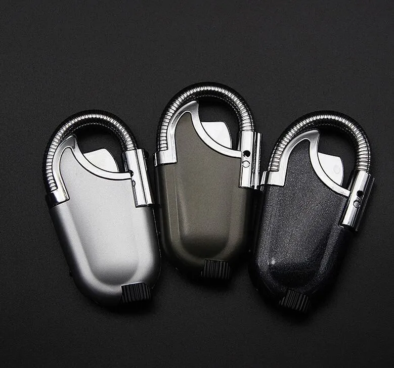 Flexible Hose Ignition Metal Jet Butane Lighters With Led Light Mini ...