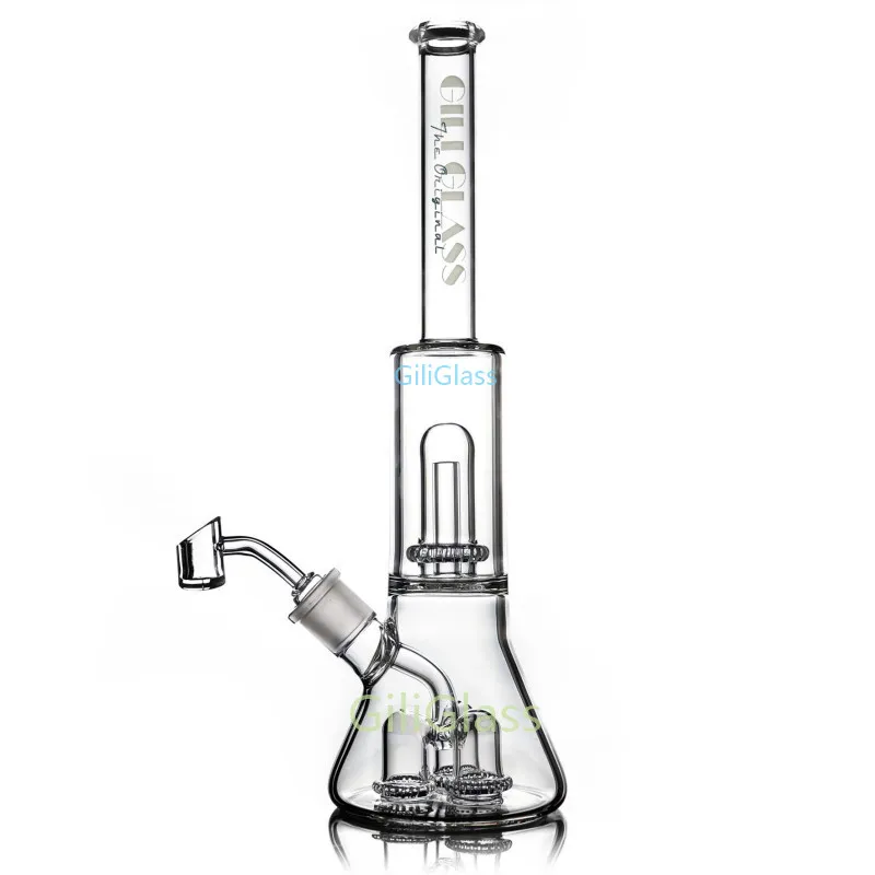 Wholesale Glass Bong With 4 UFO Perc Filters Heady Beaker Water Pipe ...