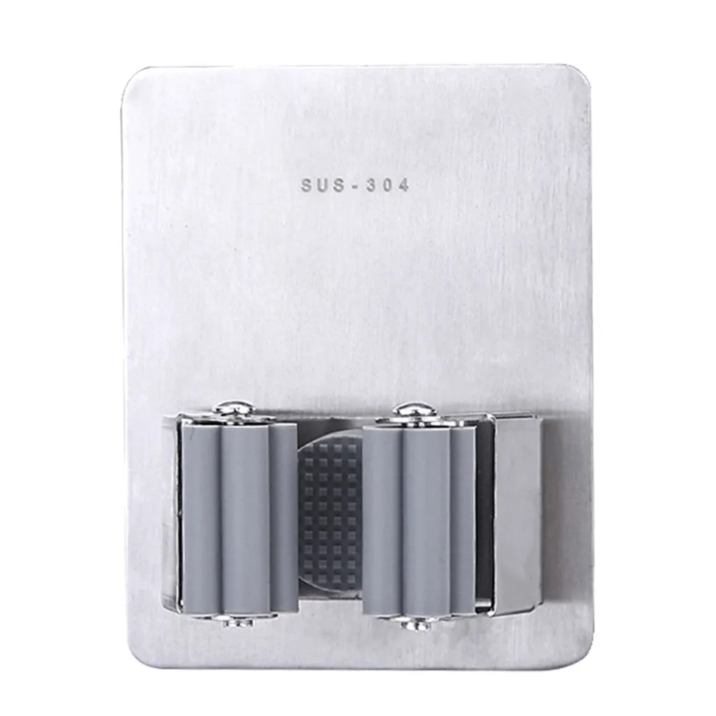 Stainless Steel Broom Hooks Mop Placement Holder Wall Mounted Organizer ...