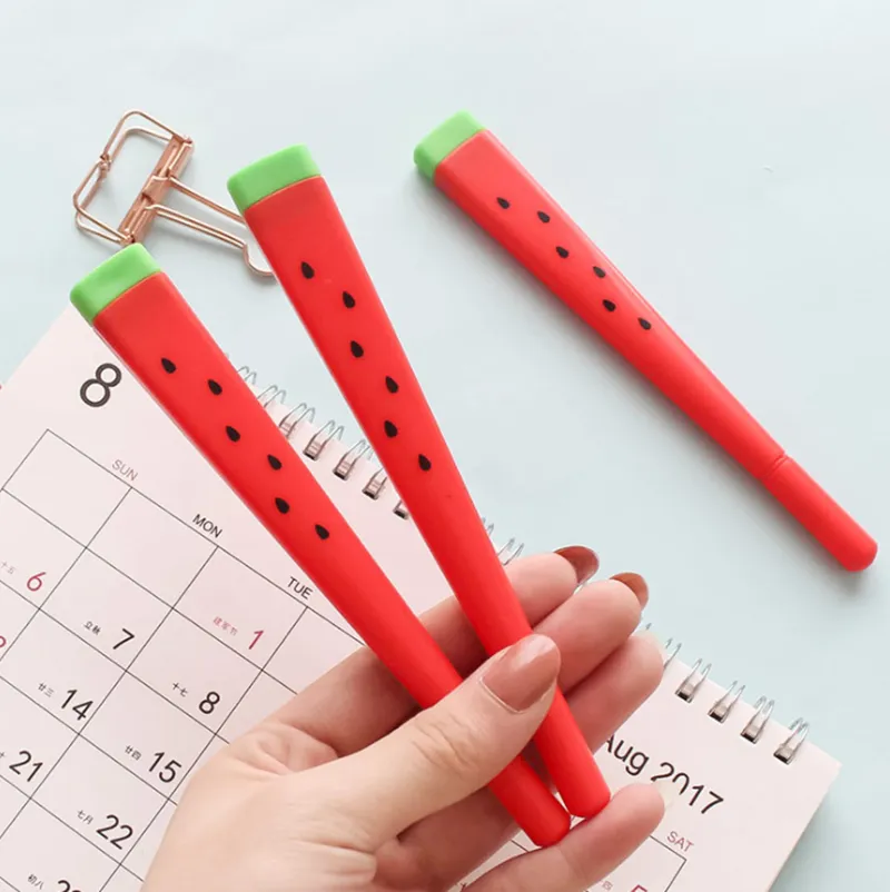 Wholesale Watermelon Gel Writing Signing Pen 0.38mm Rewarding Plastic ...