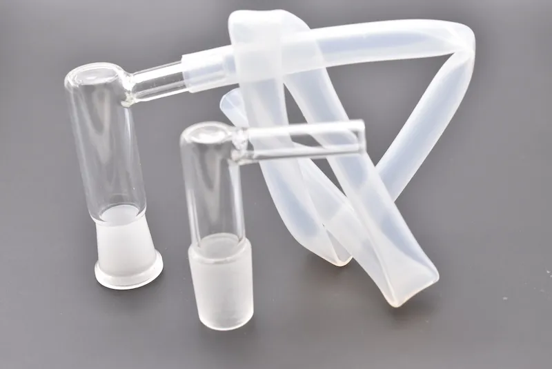 Glass Vapor Whip Adapter 14mm 18mm Male Female With Large Hose ...