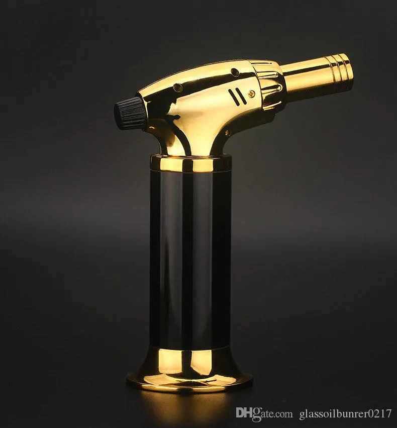 Professional Windproof Metal Dab Jet Butane Torch Lighter With Flame ...