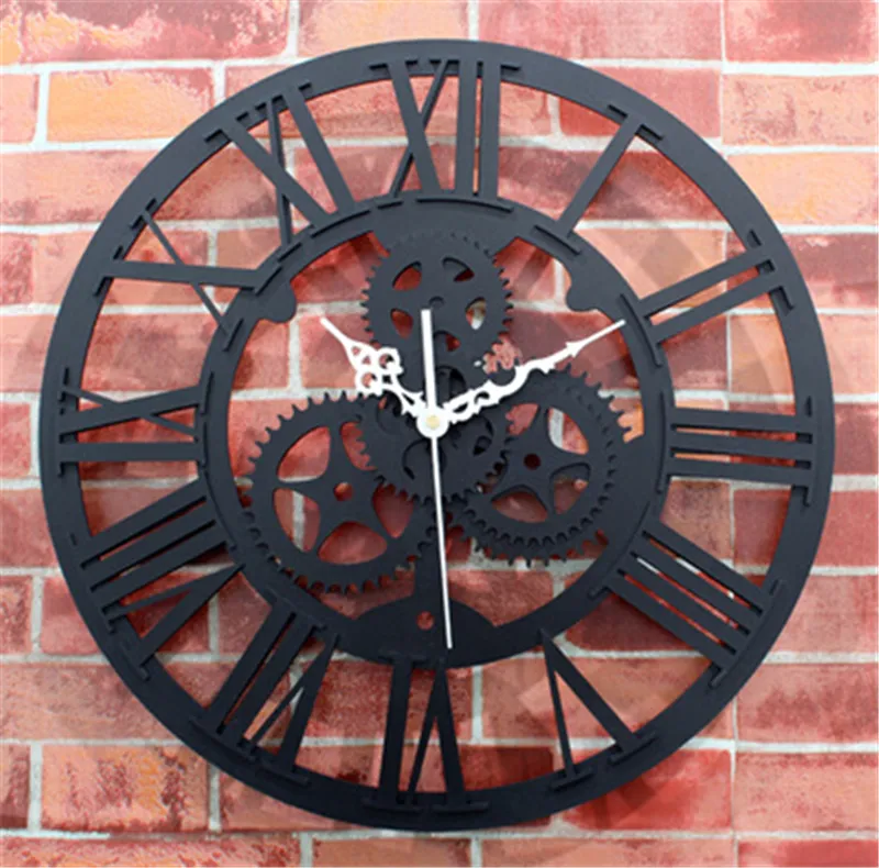 DHgate.com:European Antique Gear Wall Clock, Vintage Mechanical Gear ...