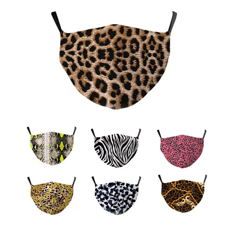 Leopard Print Face Mask: Designer Style, 3D Printed, Breathable & Dust ...