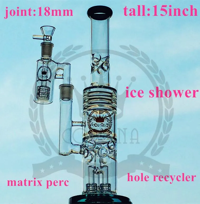 Wholesale Heady Bubbler Glass Water Pipe With Fritted Disc And Downstem ...