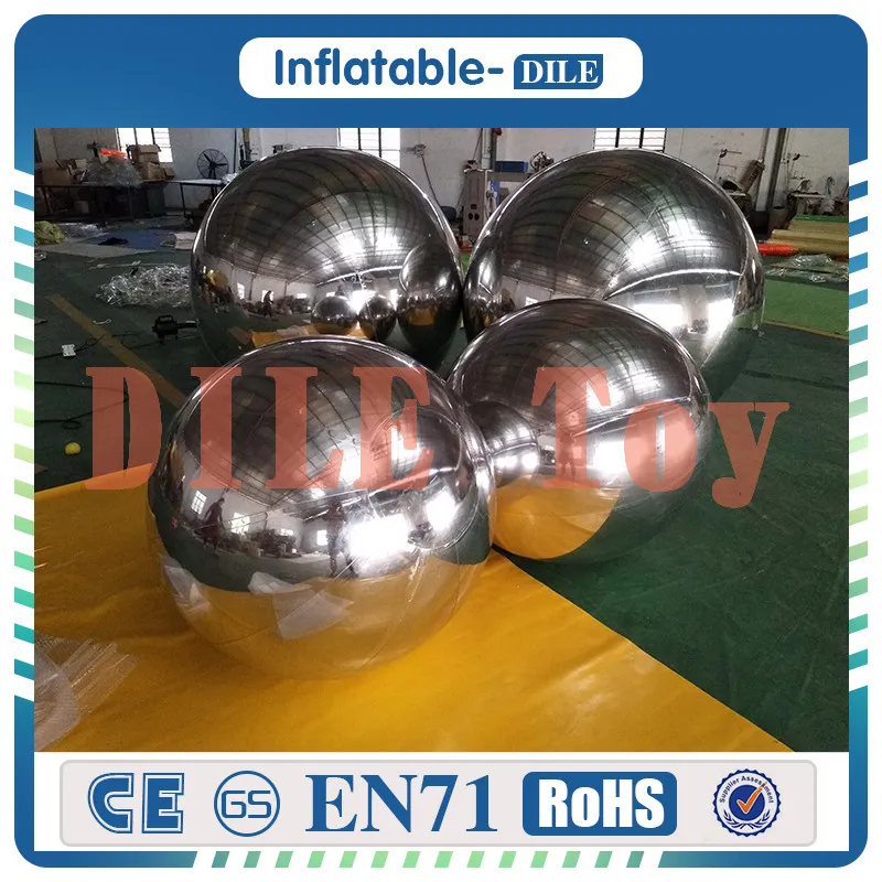 Big Inflatable Balls: 1M Reflective Mirror Balloons For Wedding, Party ...