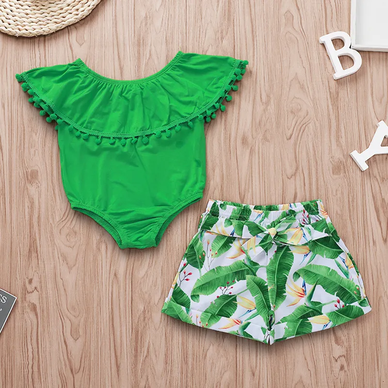 Kids Designer Clothes Girls Outfits Children Lotus Leaf Collar Romper ...