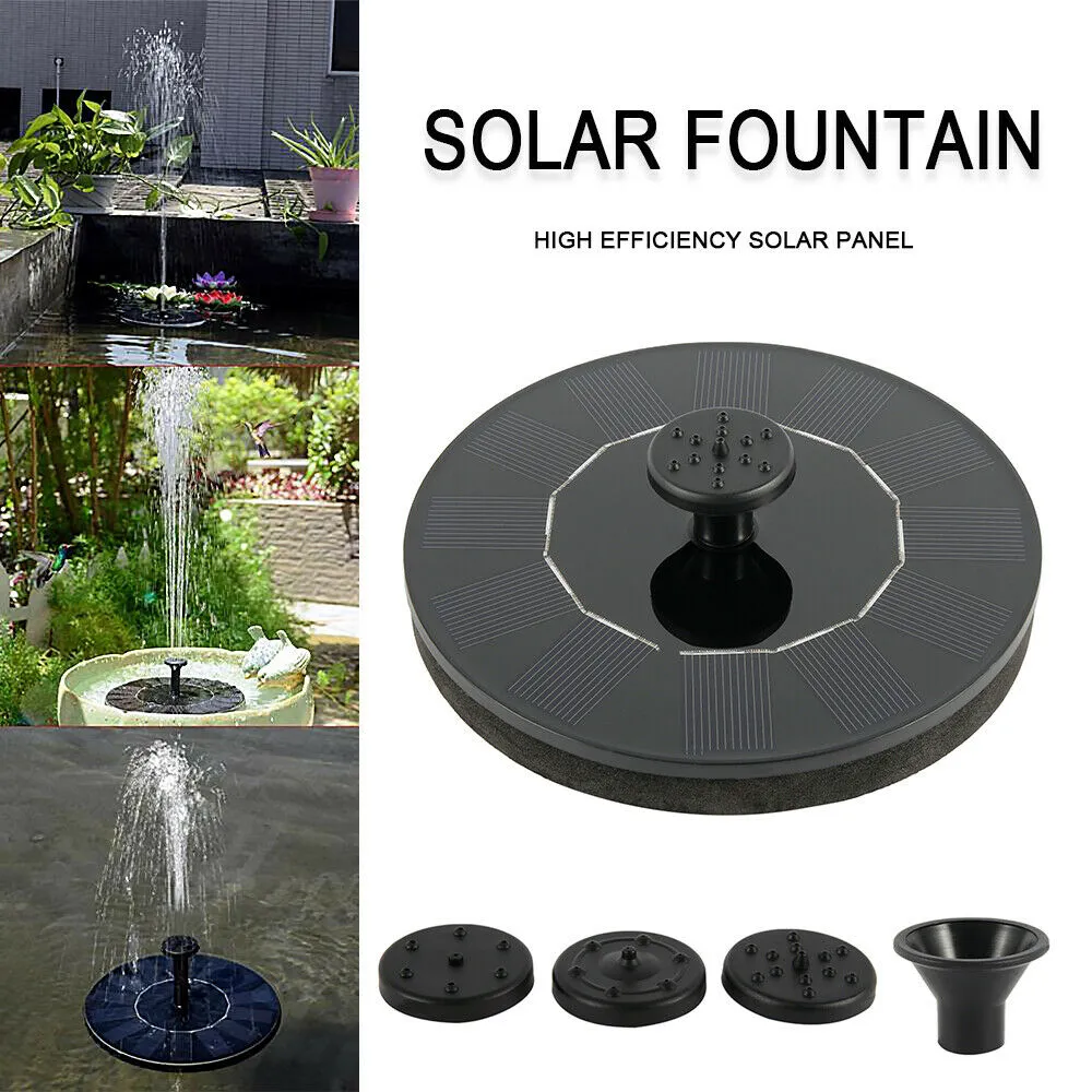 Solar Fountain for Ponds & Pools - Floating Water Feature, Mini Panel, Garden Decor - Shop Now ...