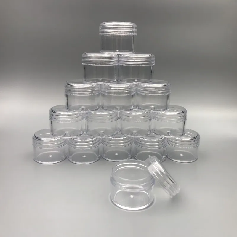 30ML Clear Plastic Cosmetic Jars Small Empty Containers With Lids For ...