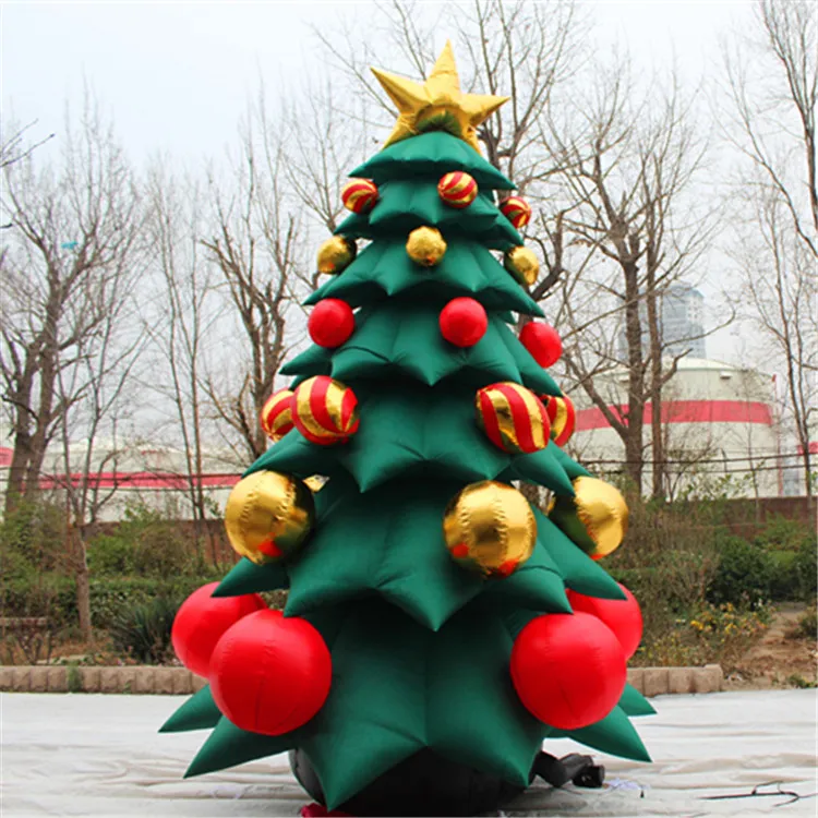 DHgate.com:Christmas Giant Inflatable LED Tree Decor, Multicolor:Office ...