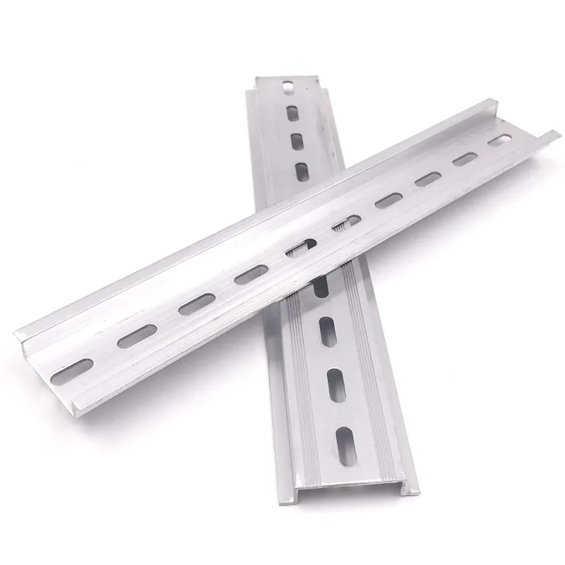 Small Aluminum Boxes DIN Rail Slotted Aluminum, Durable Mounting Rails ...