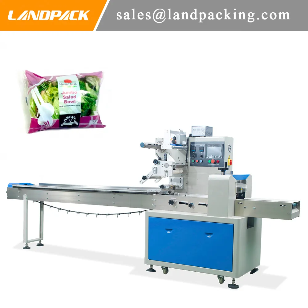 Jumbo Wrap Lettuce Salad Machine - Flow Wrap Pillow Type Small Packing ...