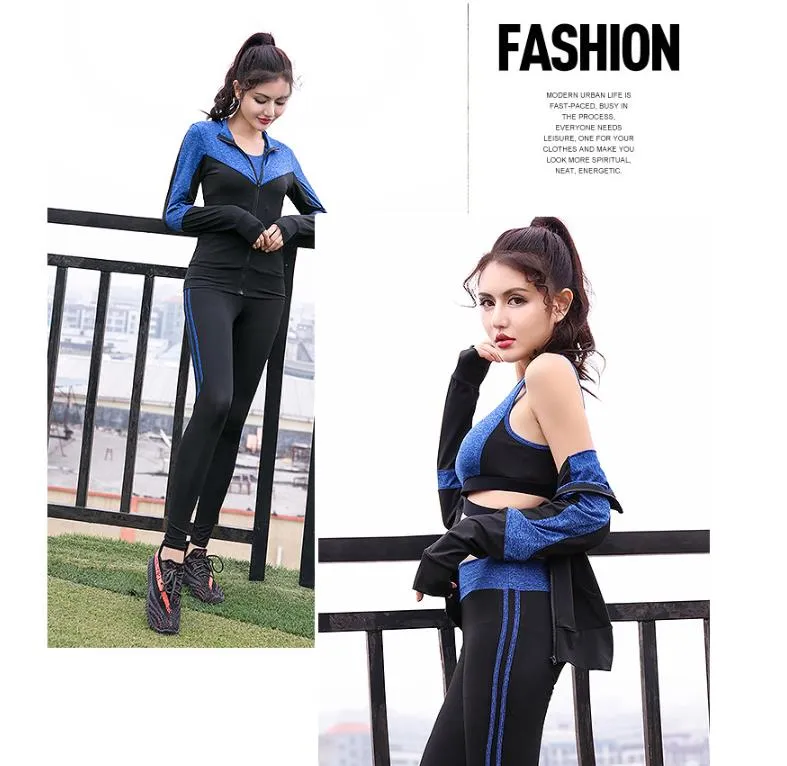 DHgate.com:Yoga Threepiece Fitness Suit: Sweat-Absorbing, Quick-Drying ...