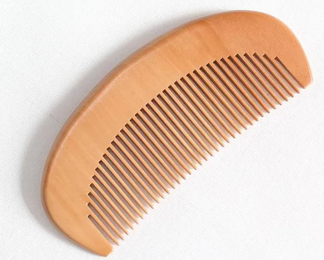 Peach Wood Hair Comb Blank, Natural Wooden Beard Comb For Men, Custom ...