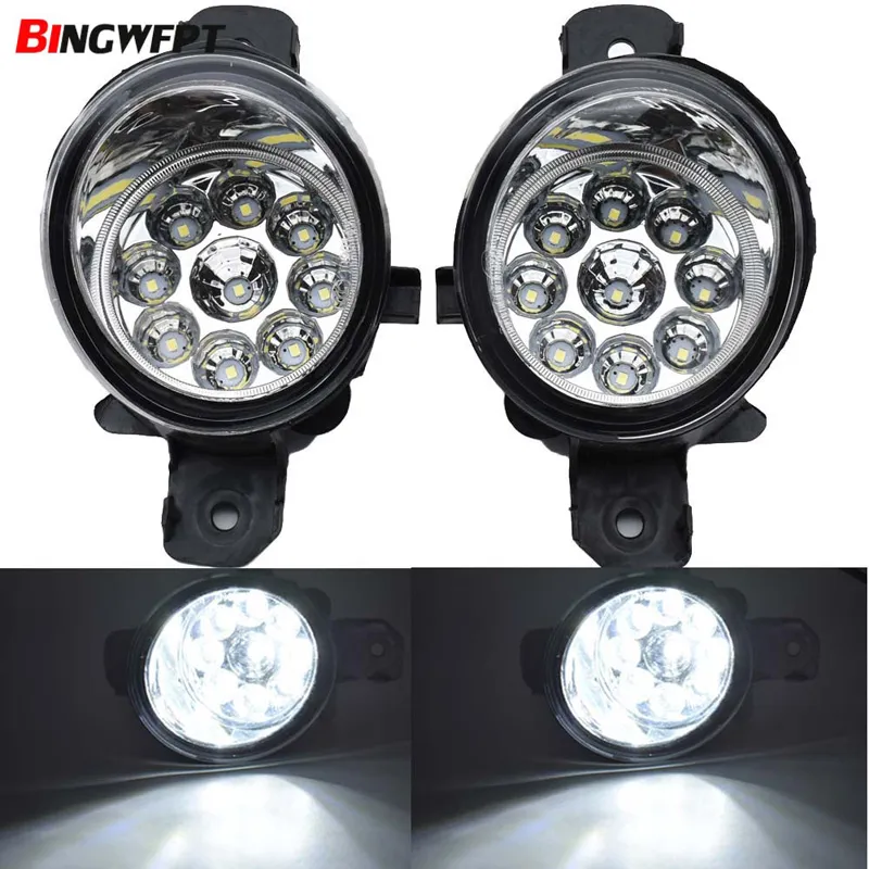 Front Bumper Lamps: Pair Of High Intensity LED Fog Lights For Enhanced ...
