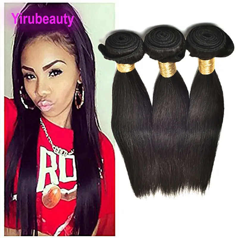 DHgate.com:3 Bundles Brazilian Straight Hair Extensions Double Weft ...