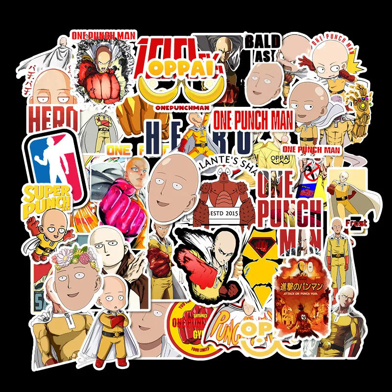 One Punch Man Cute Sticker Set For DIY Home Decor Car, Laptop ...