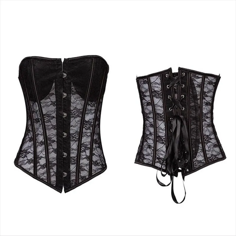 Sexy Lingerie Corset Lace Push Up Bust Sex Corset Waist Trainer Corset