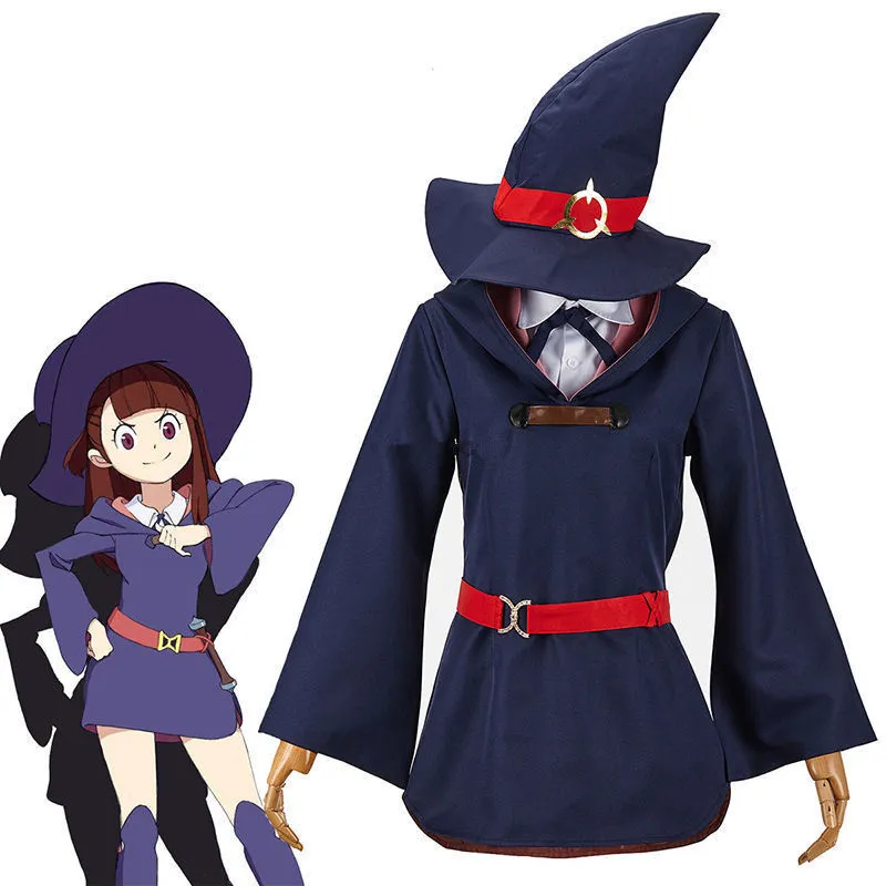 Little Witch Academia Akko Kagari Vestido Uniforme Traje Anime Cosplay ... Little Witch Academia Akko Kagari Vestido Uniforme Traje Anime Cosplay ...