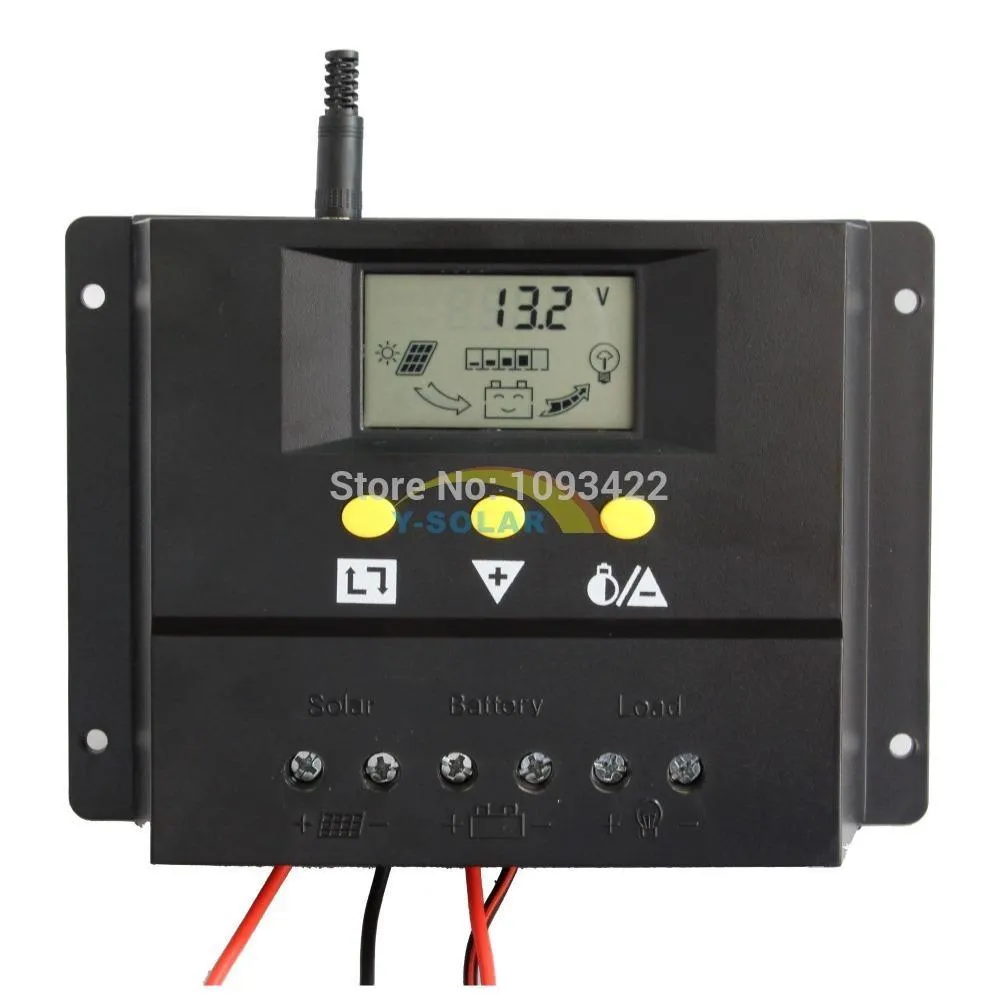 60A Solar Charge Controller - 12V/24V Auto, LCD Display, Easy Setup ...