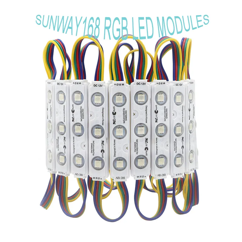 IP68 RGB LED Modules Lights DC12V SMD5050 LED Injection Modules ...