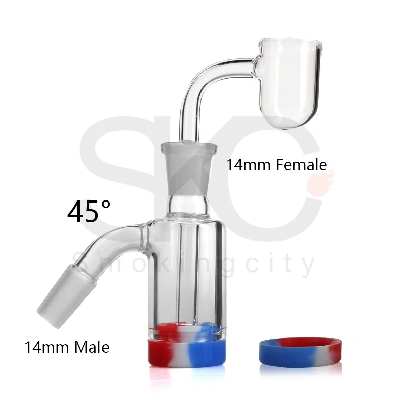 DHgate.com:14mm 18mm Glass Ash Catcher Silicone Container Reclaimer ...