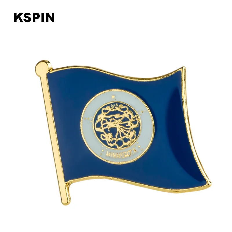 U.S.A Minnesota Flag Lapel Pin Flag Badge Lapel Pins Badges Brooch ...