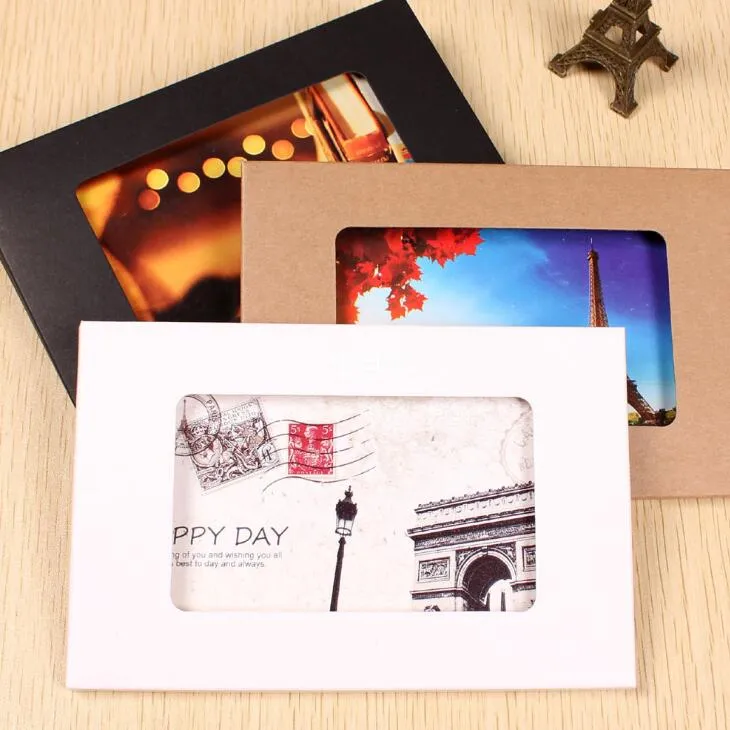 Kraft Paper Foldable Photo Display Box 4 × 6.1 × 0.2 in 10.2 × 15.5 × 0 ...