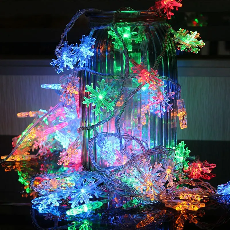 T2I5644 LED Snowflake Lights 3M 20 Warm LED Bulbs For... From Tina310 ...