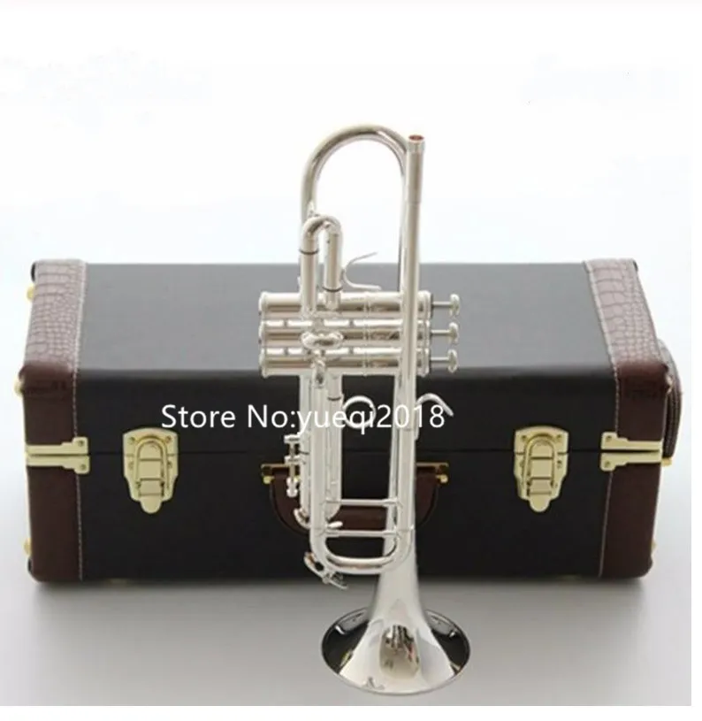 DHgate.com:Professional Trumpet C Tone C180SML-239 Silver Plated with ...