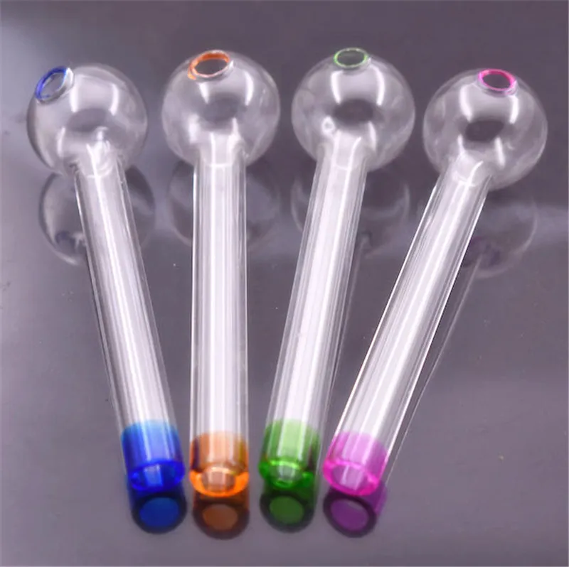 Pyrex 4inch Glass Oil Burner Pipe Thick Color Glass Smoking Pipe Glass ...