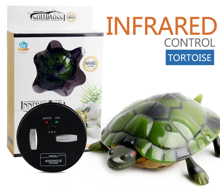 Funny Remote Controlled Electronic Turtle Toy With Infrared Sensor For ...
