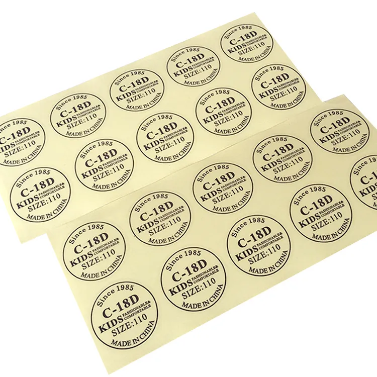 Wholesale Custom Round Transparent Logo Label Custom Sticker Printing ...