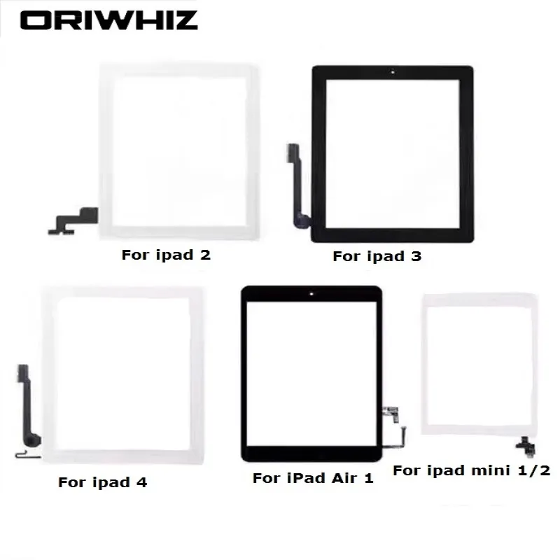 IPad Touch Screen Digitizer Assembly, Home Button, Adhesive Sticker For ...