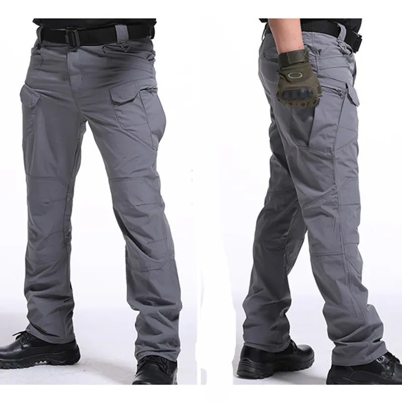 NEW IX9 City Tactical Cargo Pants Men Combat SWAT Army Pants Cotton Many Pockets Stretch ...