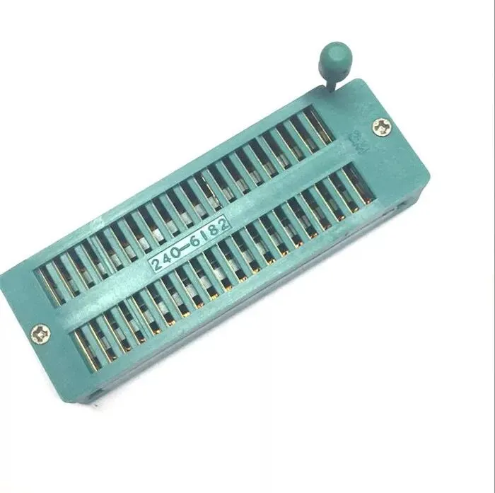 DIP40P ZIF Socket 2.54mm Pitch Zero Insertion Force IC Test Socket From ...