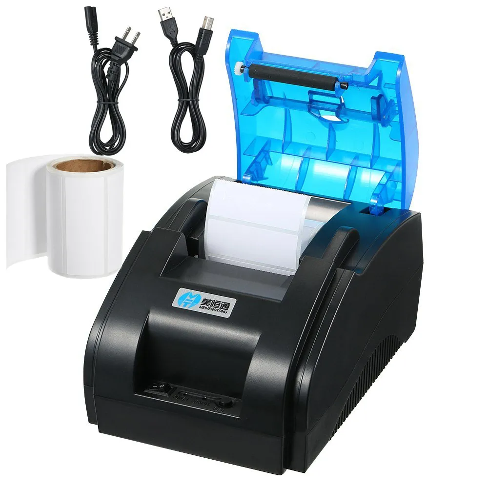 ₩37040에서 빌 기계 공장 스토어 슈퍼마켓의 경우 블루투스 프린터 Qr 코드 스티커 바코드 감열 식 영수증 접착제 의류