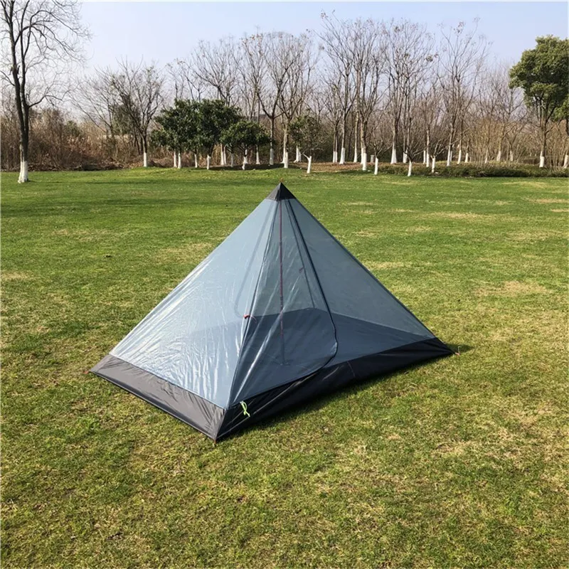 Tents and Shelters Ultralight Rodless Pyramid Inner Mesh Tent: Portable ...