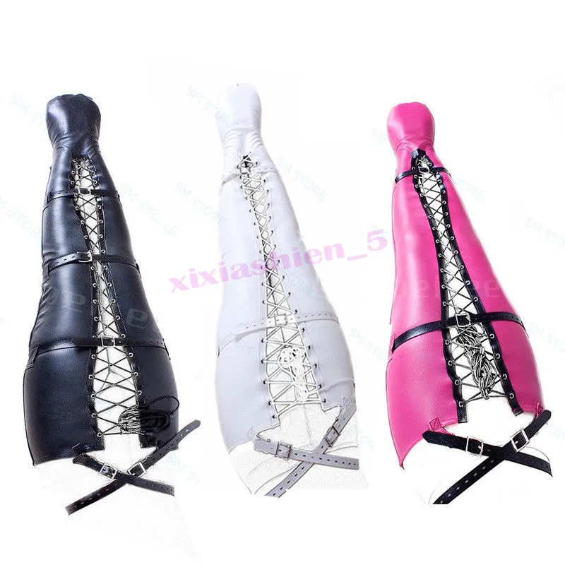 In Bondage Roleplay Mermaid Leg Binder Body Harness Restraint Mummy Bag